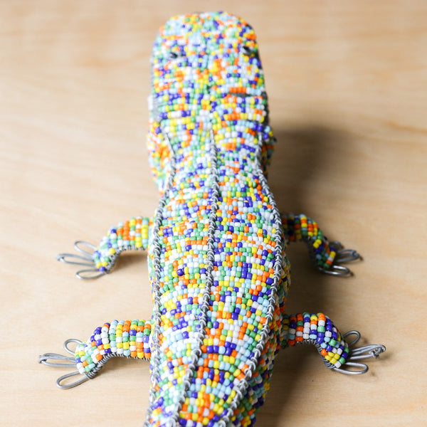 Fair Trade Beaded Crocodile | African Beaded Animals from Eswatini - Khutsala™ Artisans